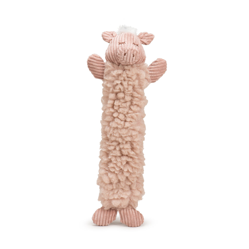 Penelope Pig Fluffer Long & Lovelie™ Durable Plush Dog Toy – HuggleHounds