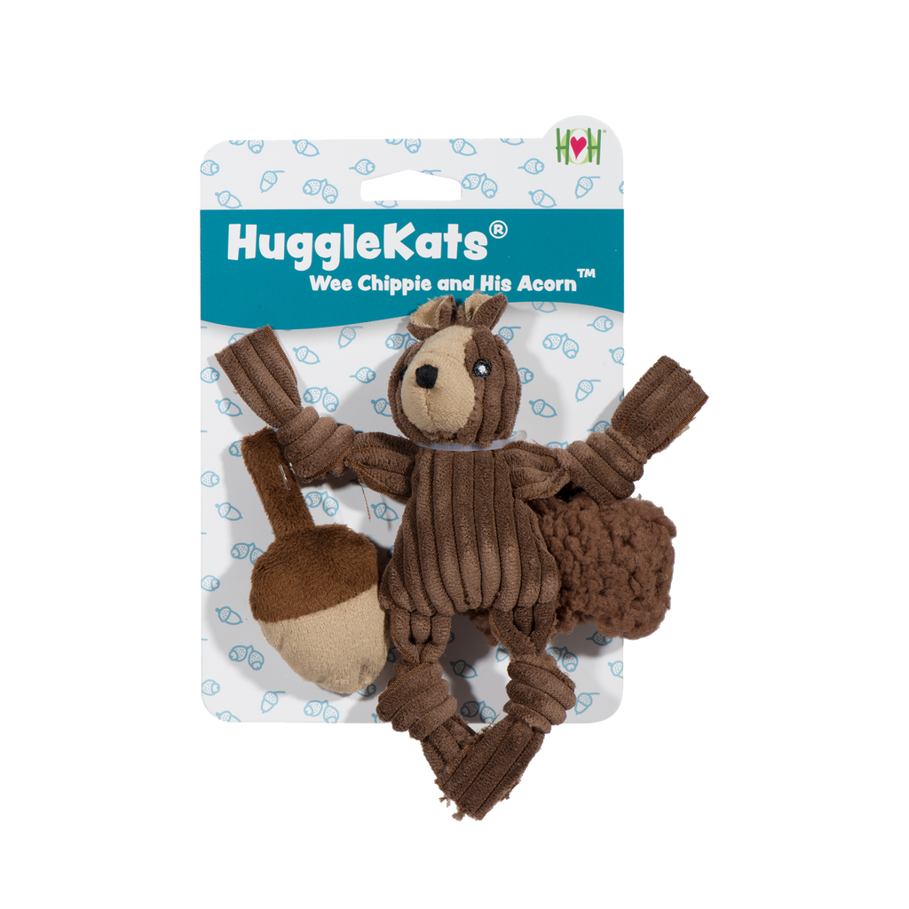 HuggleKats® Wee Chippie and His Acorn Cat Toy Set – HuggleHounds